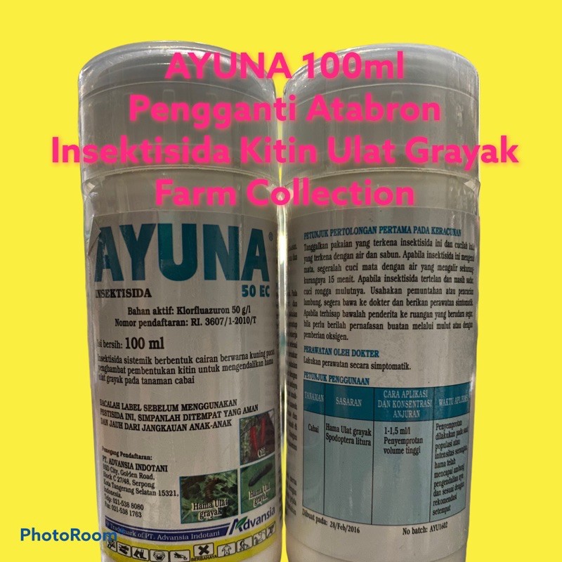 Jual AYUNA 50ec 100ml 100 ml Pengganti Atabron Insektisida Ulat ...