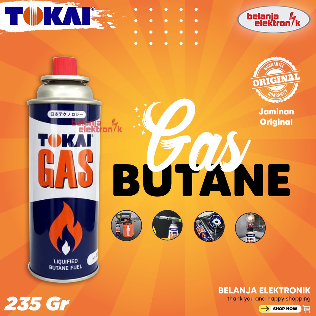 Jual TABUNG GAS PORTABLE TOKAI / GAS KALENG 235 GRAM | Shopee Indonesia