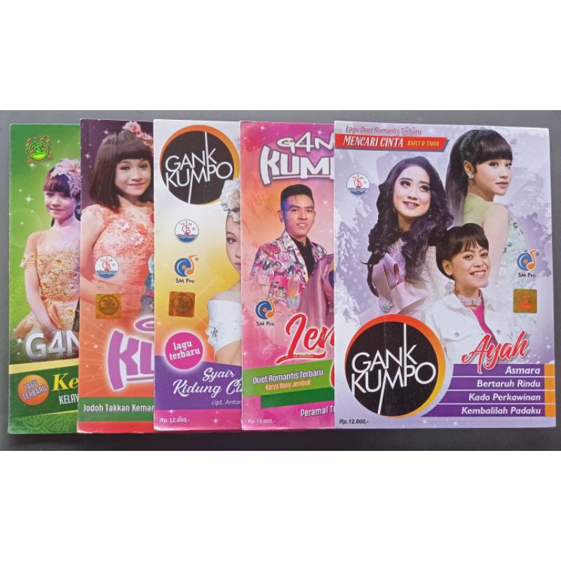 Jual KASET VCD DVD ORIGINAL KOLEKSI LENGKAP 5 PCS MUSIK LAGU DANGDUT KOPLO GANK KUMPO CHGB ...
