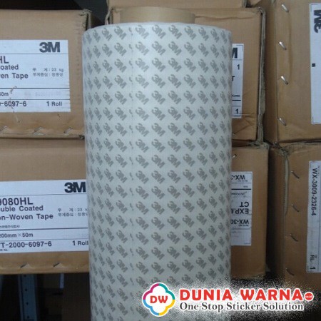 Jual [120cm x 50m] Double Tape Tisu 3M 9080HL ROLL Perekat Anti Air Tahan Cuaca Sangat Lengket ...
