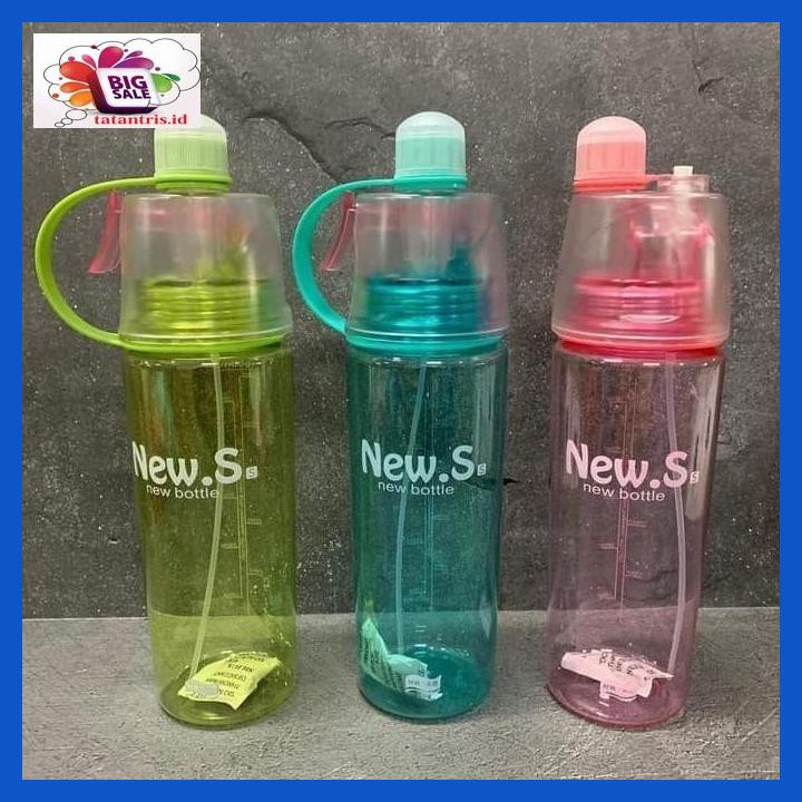 Jual H8Hjdt- Botol Minum New B Sport Spray Water Bottle 600 Ml - Merah ...