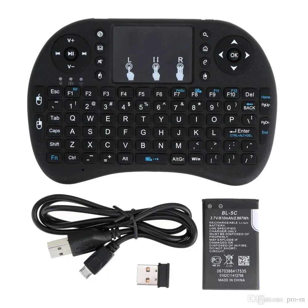 Jual Mini I8 Wireless Keyboard 2.4GHz English Air Mouse Keyboard Remote ...