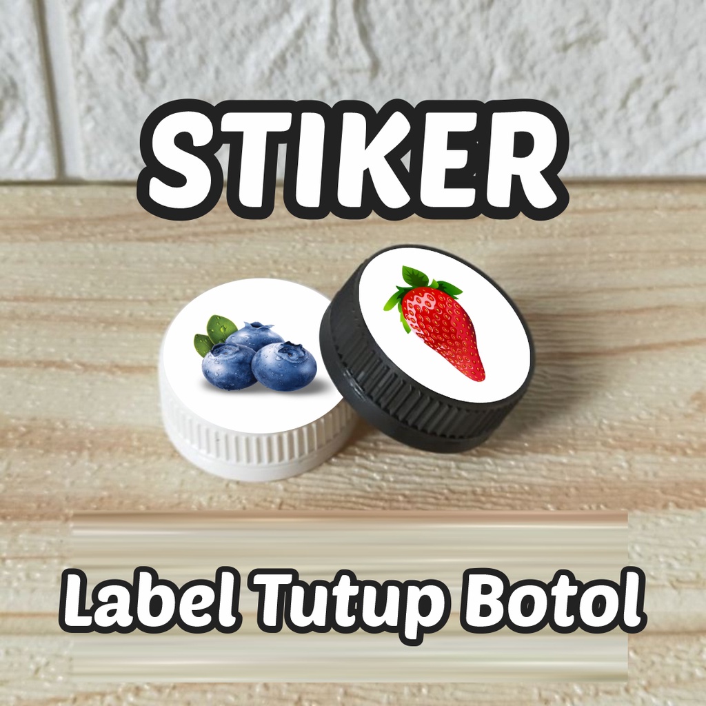 Jual Stiker Bulat Label Tutup Botol Minuman MURAH (CUSTOM DESIGN ...