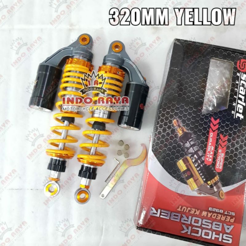 Jual Shockbreaker scarlet tabung atas fungsi preload fungsi 8923 GT premium 280mm 320mm 340mm ...