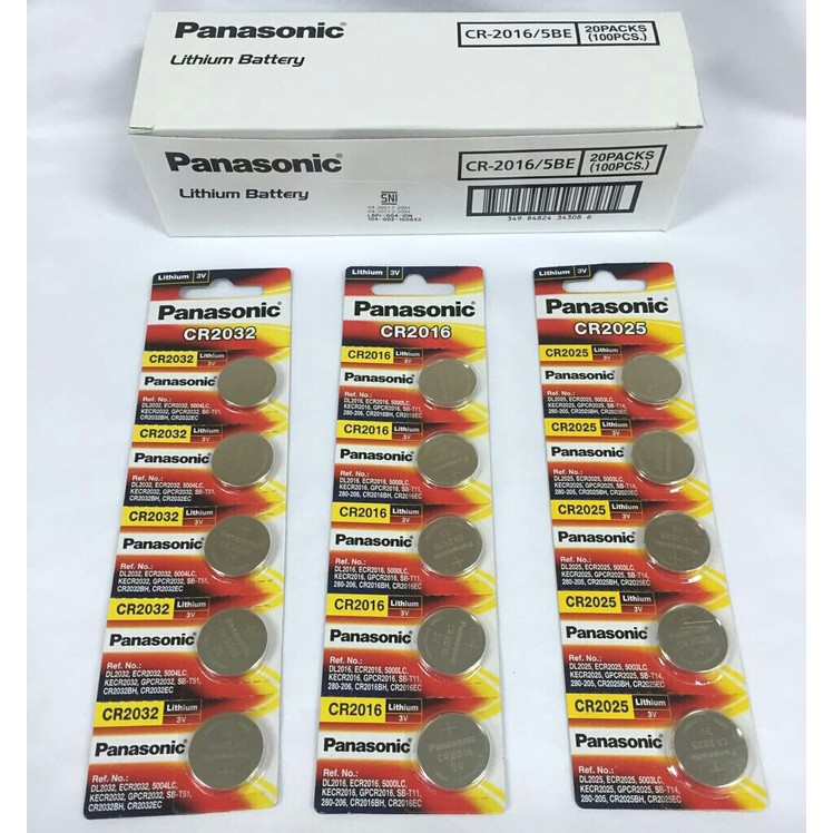 Jual BATTERY CR-2016 CR-2025, CR-2032 PANASONIC Litium Battery 3V ...