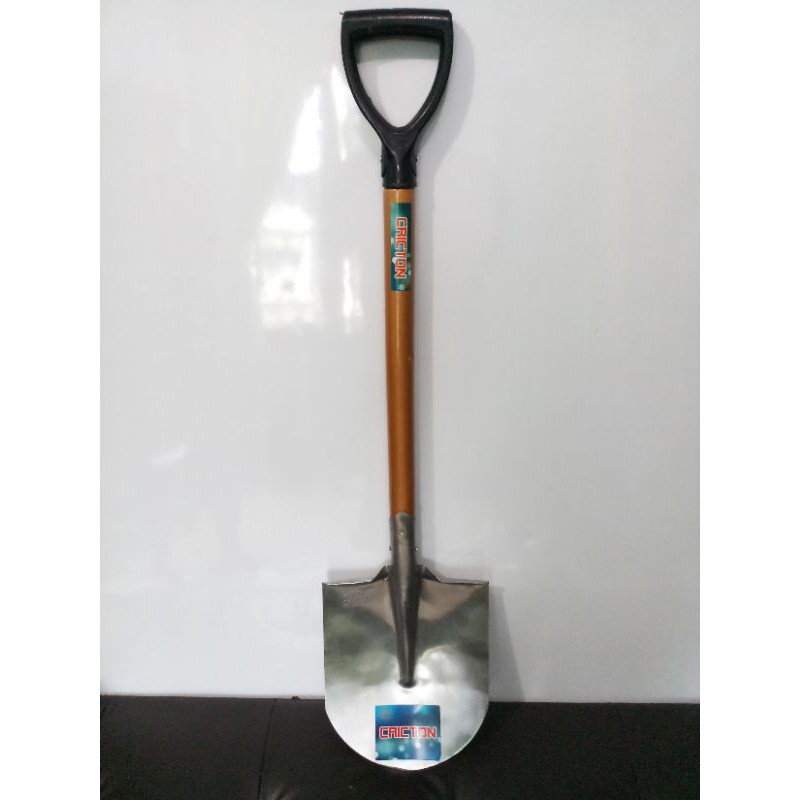 Jual Sekop Lancip Stainless Gagang kayu CRICTON / Sekop Pasir gagang ...