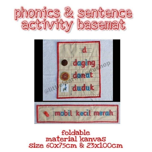 Jual Alas kerja fonik/ phonics & sentence activity basemat atau Paket ...