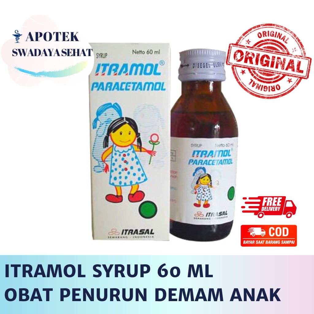 Jual ITRAMOL SYRUP 60ML - Obat Penurun Demam Parasetamol PCT ...