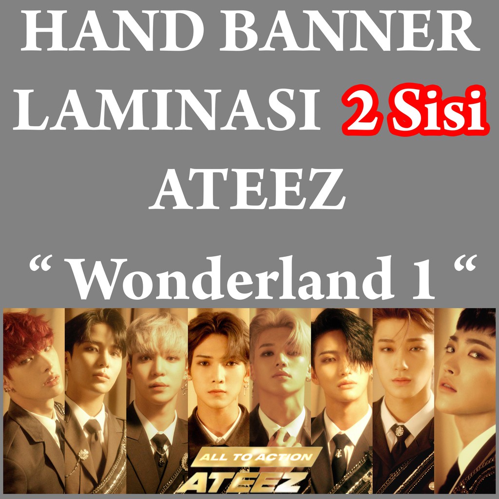 Jual [READY STOCK] ATEEZ Laminasi Hand Banner Full Member Kpop Murah ...