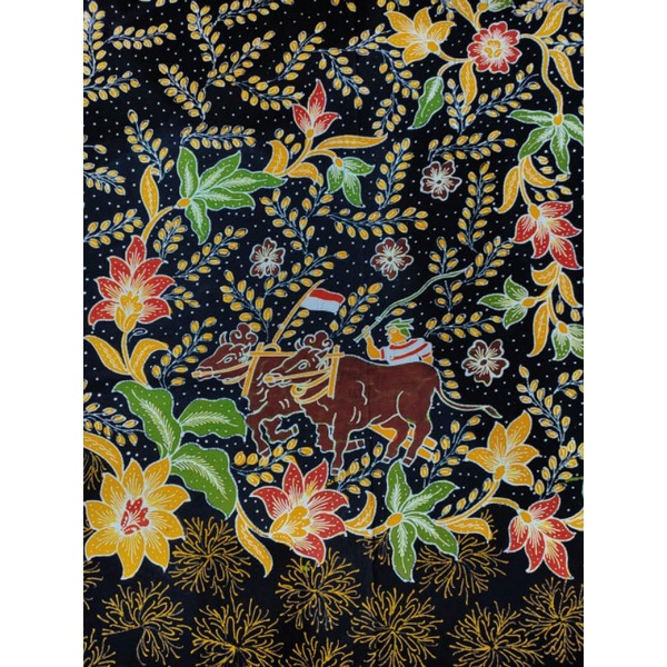 Jual Kain Batik Tulis Madura Motif Kerapan Sapi Madura Asli Batik ...