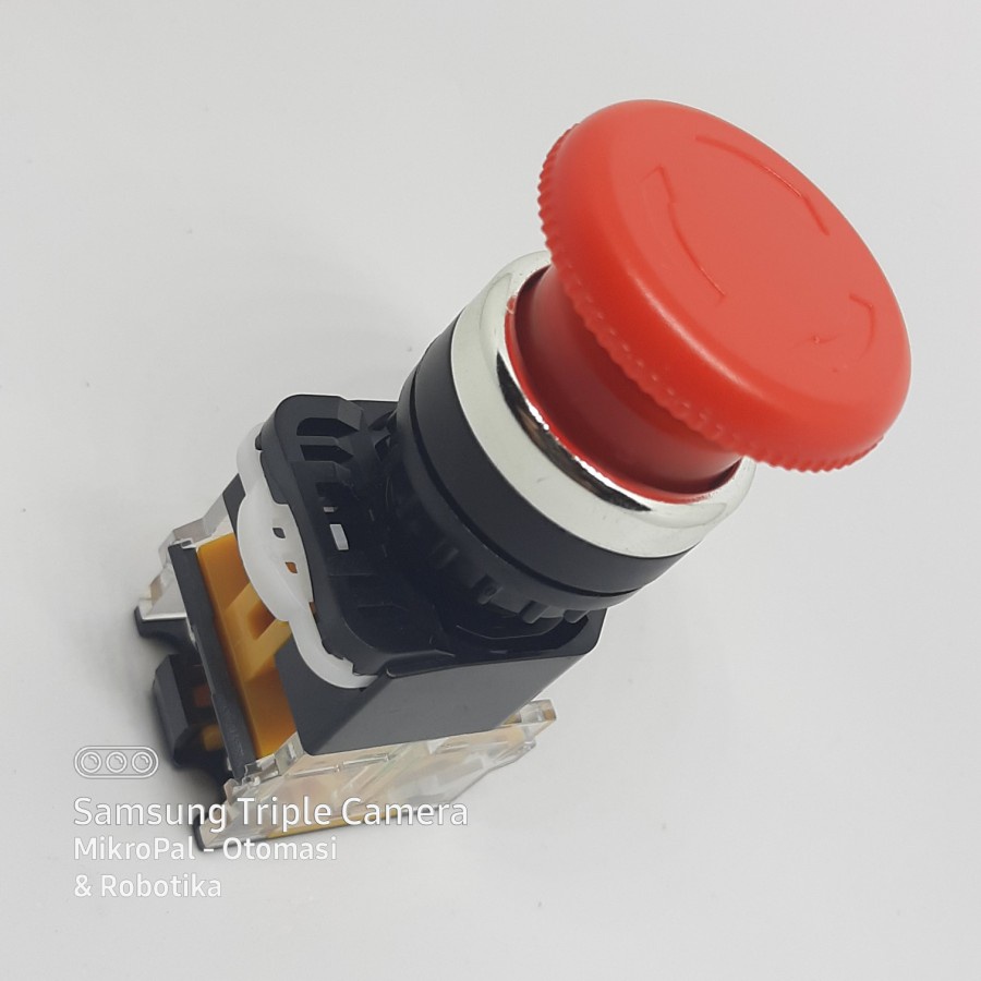 Jual Saklar Tombol Darurat Push Button Emergency Stop Self Locking ...