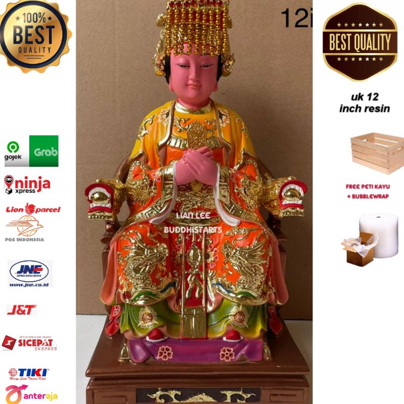 Jual patung dewi samudera mazupo / tian shang sheng mu 12 inch | Shopee ...