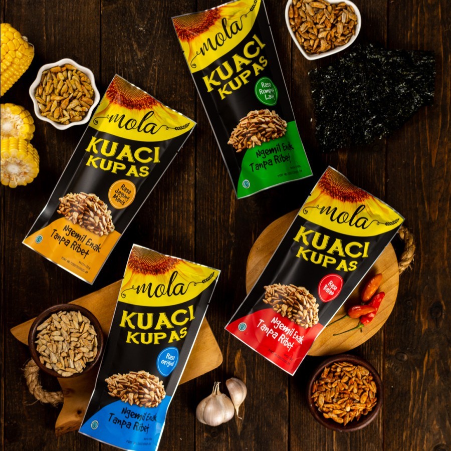 Jual Paket Mola Kuaci Kupas Panggang / Kuaci Biji Bunga Matahari ...
