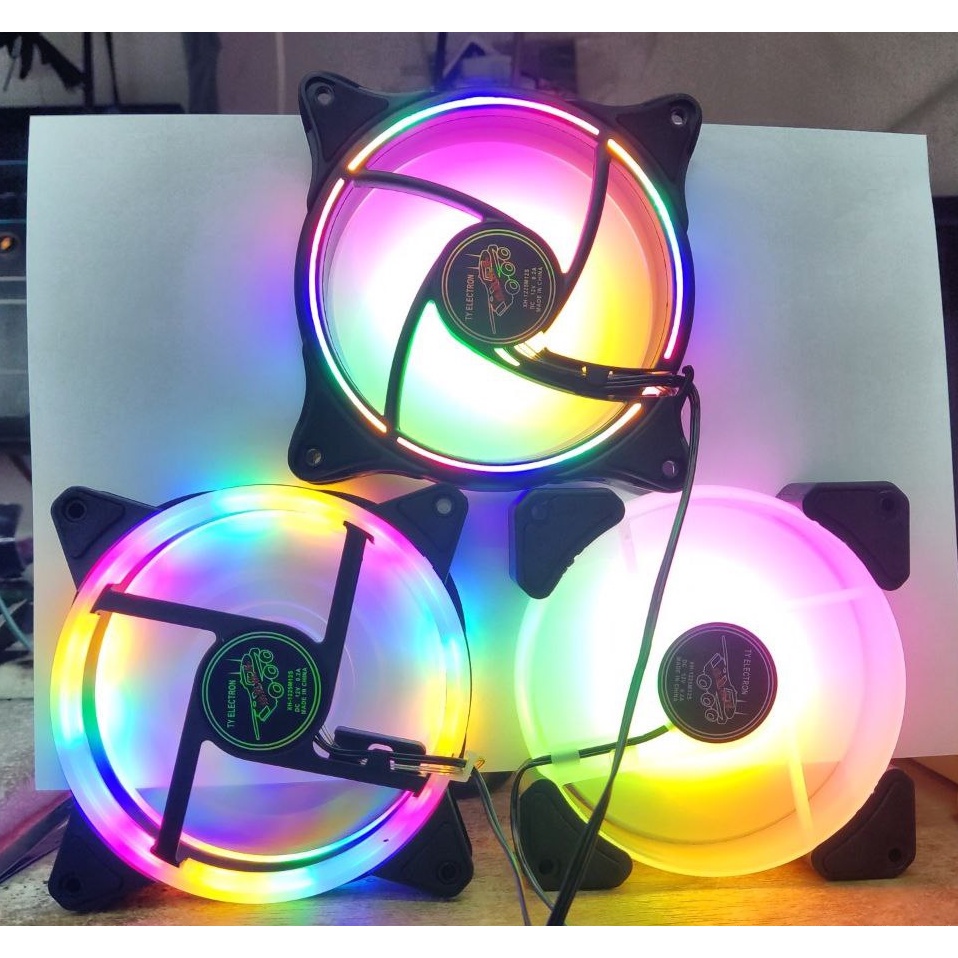 Jual Fan Casing Gaming 12 cm Full Color Fan RGB Cooling Fan PC RGB ...