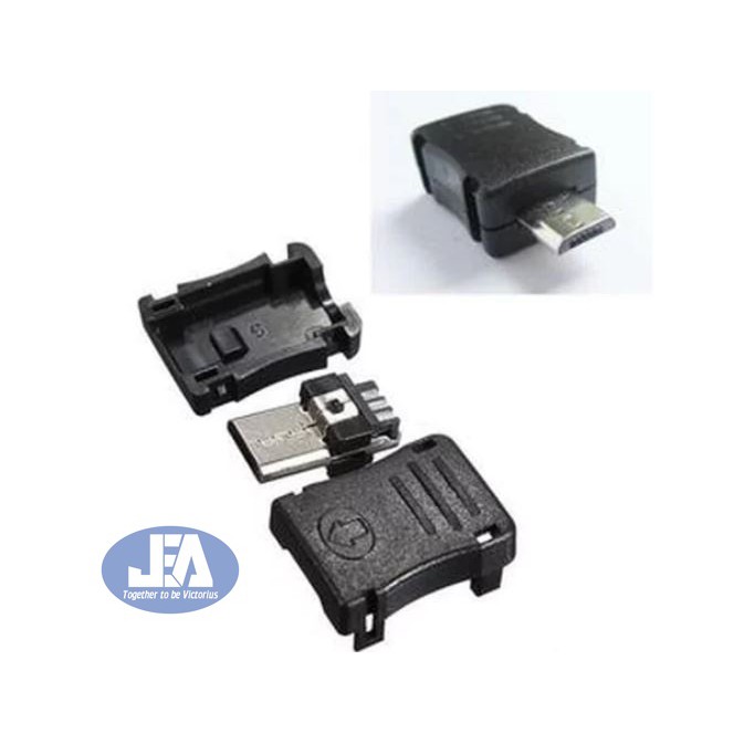 Jual DIY MICRO USB 5 PIN CONNECTOR MALE MIKRO SOCKET KONEKTOR 5P SOLDER ...