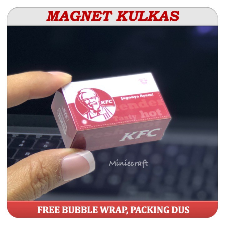 Jual MAGNET TEMPELAN KULKAS MINIATUR BOX KFC | Shopee Indonesia