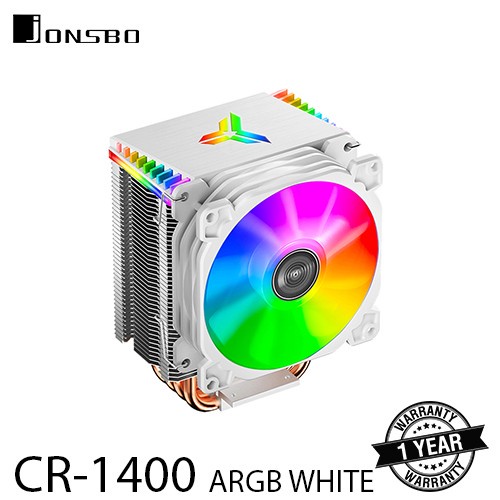 Jual JONSBO CR-1400 ARGB WHITE CPU Fan Cooling / HSF Cooler RGB ...