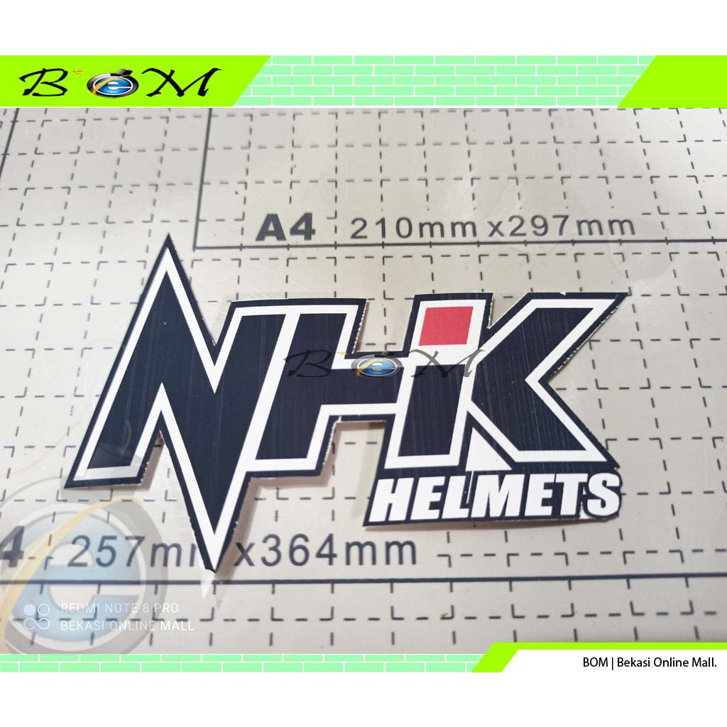 Jual sticker stiker logo lambang tulisan helm helmet nhk | Shopee Indonesia