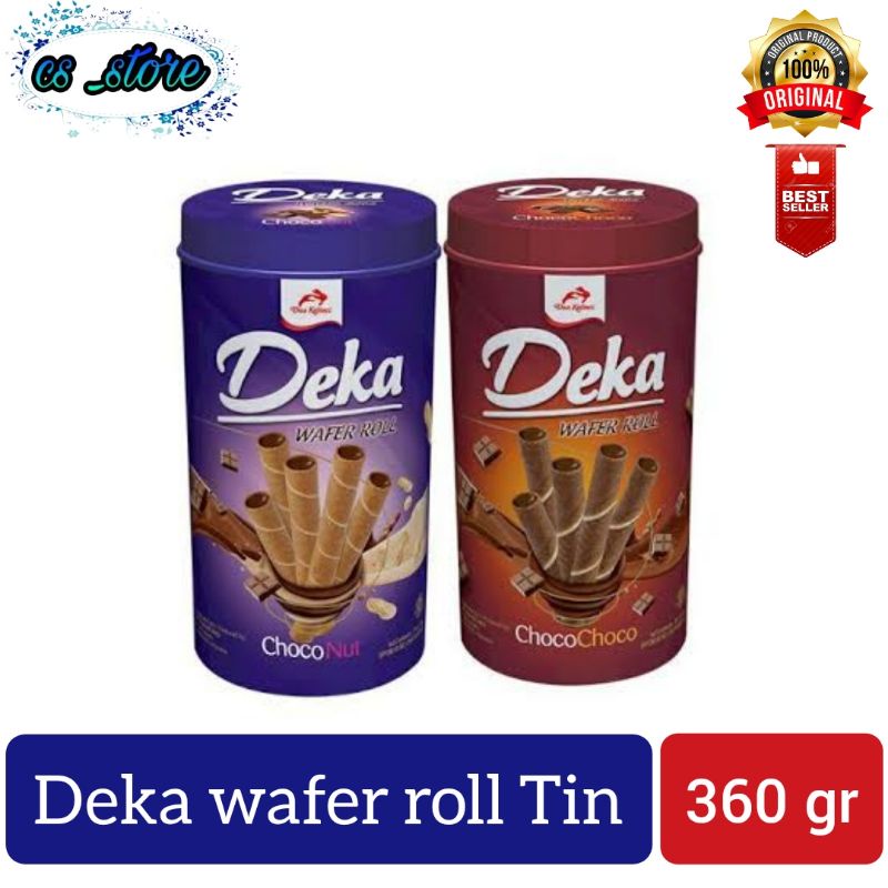 Jual DEKA Wafer Roll Choco Choco Nut Tin 360 gr | Shopee Indonesia