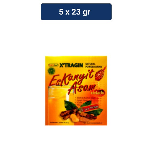 Jual X'TRAGIN Es Kunyit Asam + Madu Minuman Bubuk 5 x 23 gr | Shopee ...