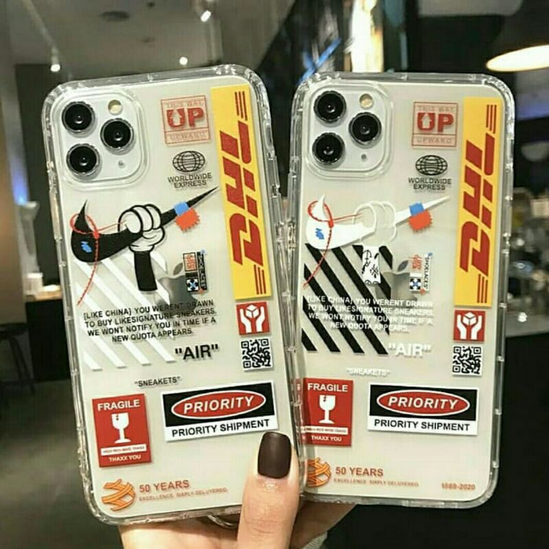 Jual SOFT CASE SILIKON DHL Nike Off White iPhone 6 7 8 plus SE 2020 X ...