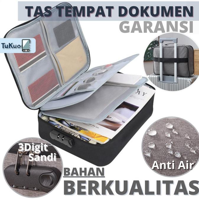 Jual Tas Dokumen Koper Dokumen Box Travel bag dengan 3 Digit Password ...