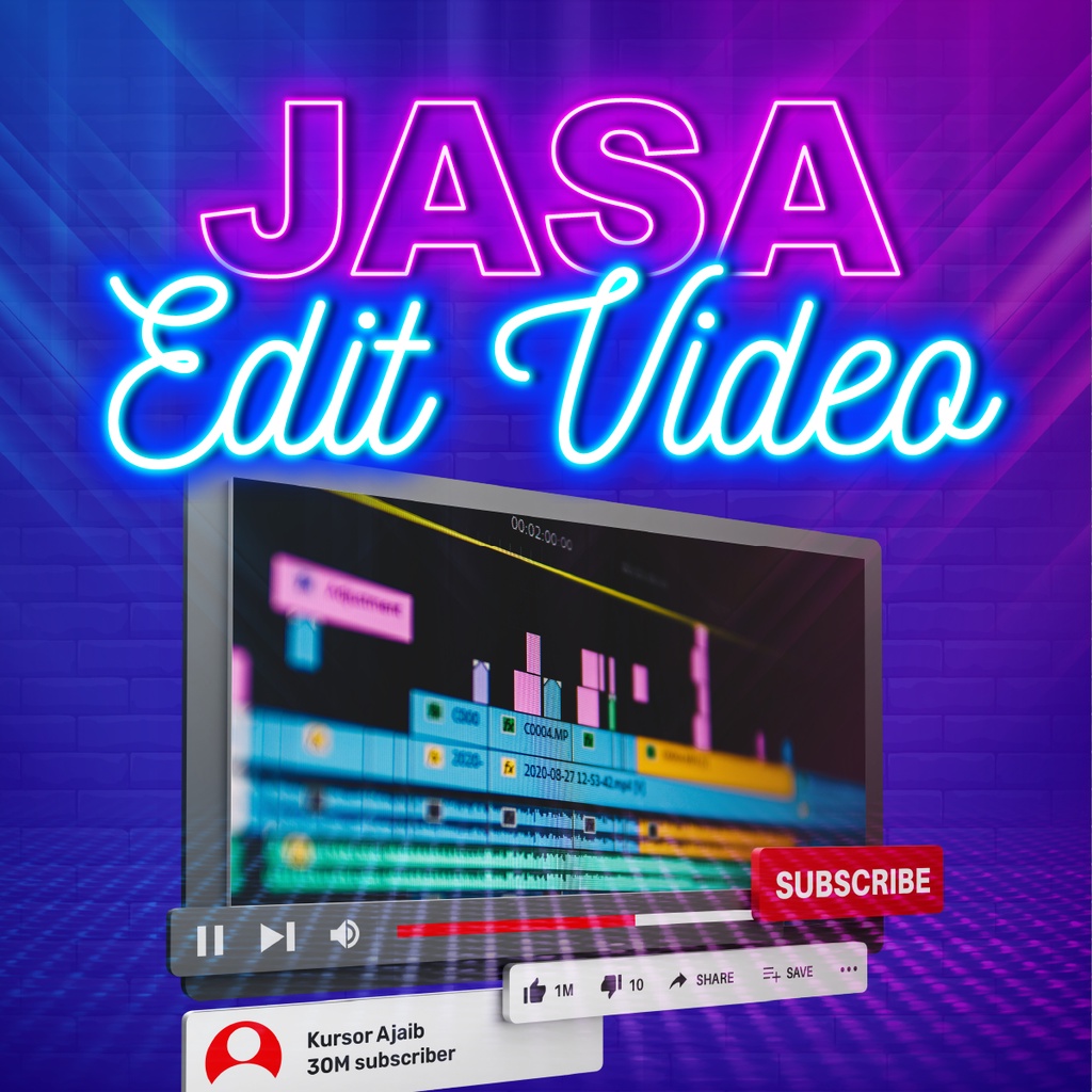Jual Jasa Edit Video, Video Editing Mudah | Praktis | Harga Terjangkau ...