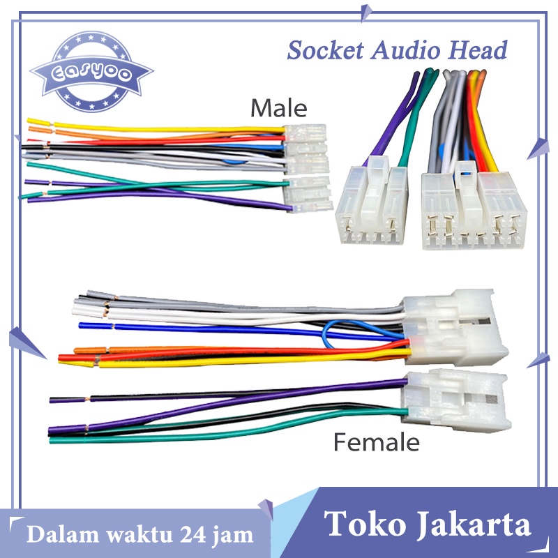 Jual Socket Audio Head Cocok Nntuk Stereo Mobil Toyota Dengan Konektor ...