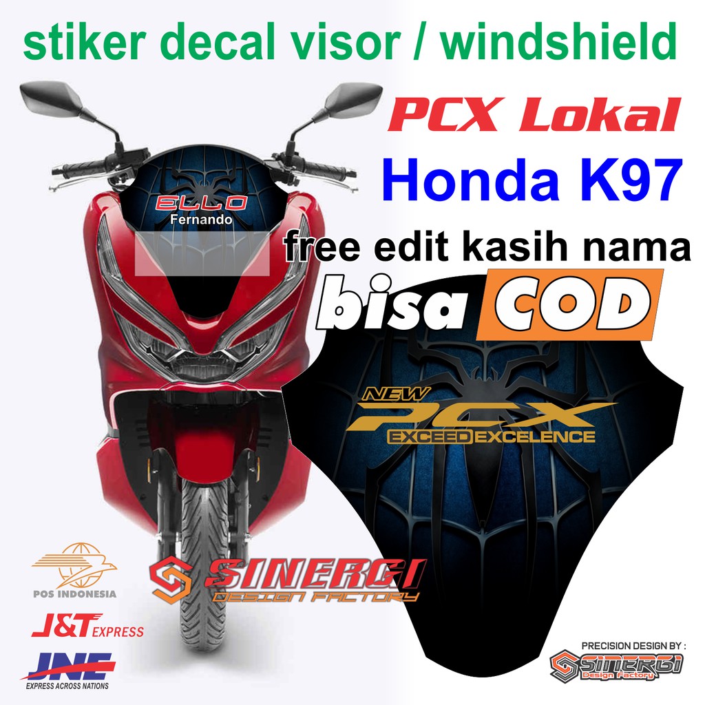 Jual STIKER VISOR PCX decal windshield | Shopee Indonesia
