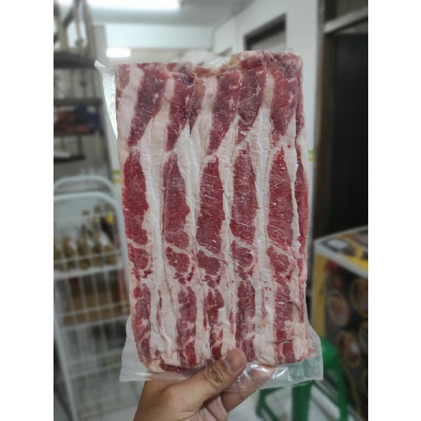 Jual Sliced Beef shortplate US 500g | Shopee Indonesia
