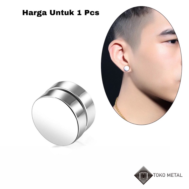 Jual Anting Magnet 100 % Titanium Kualitas Tinggi Pria Anti Karat ...