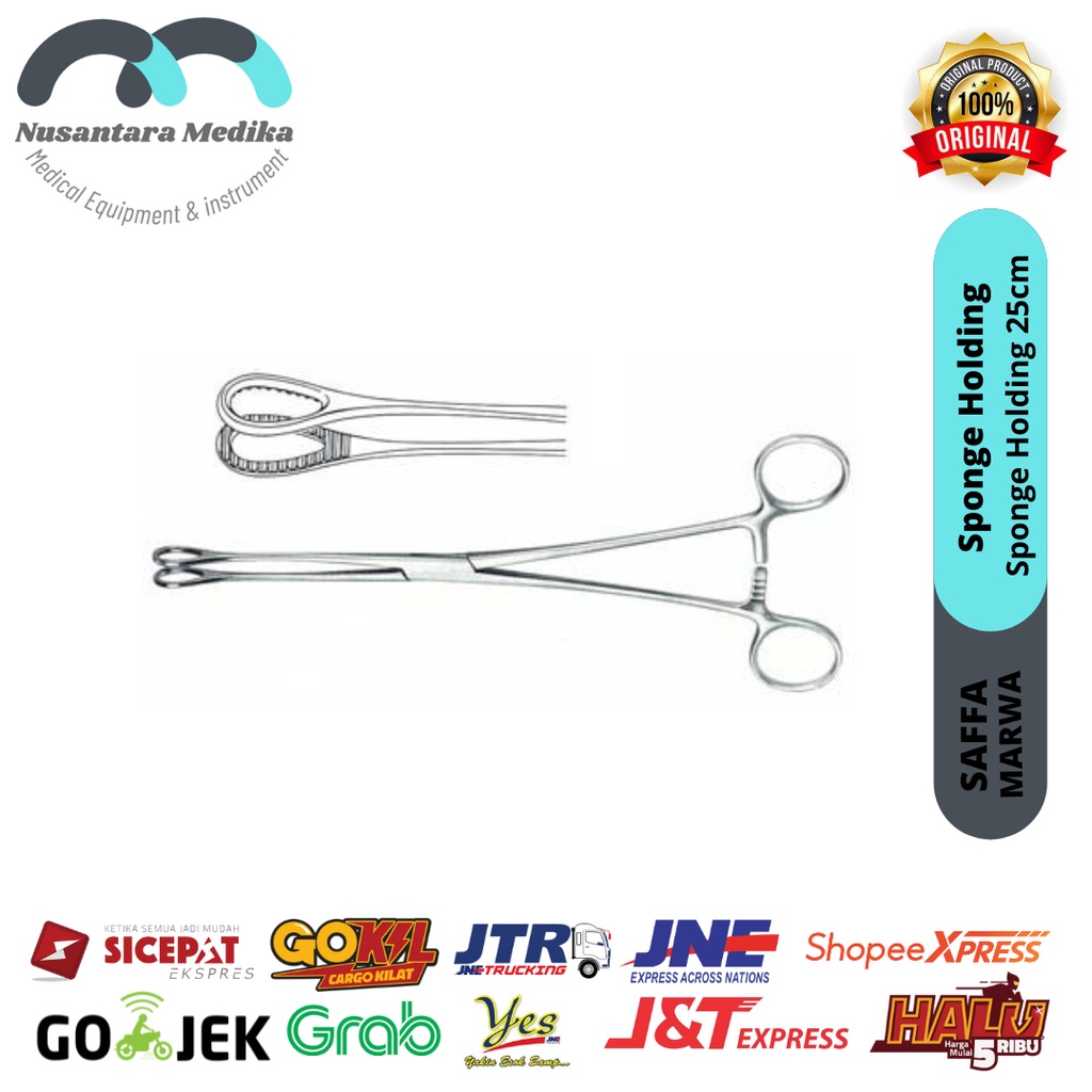 Jual Sponge Holding Forcep Straight / Klem Kasa Forceps 25cm | Shopee ...