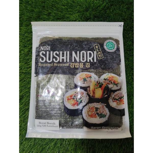 Jual Nori sushi lembaran isi 20 lembar dan 10 lembar | Shopee Indonesia