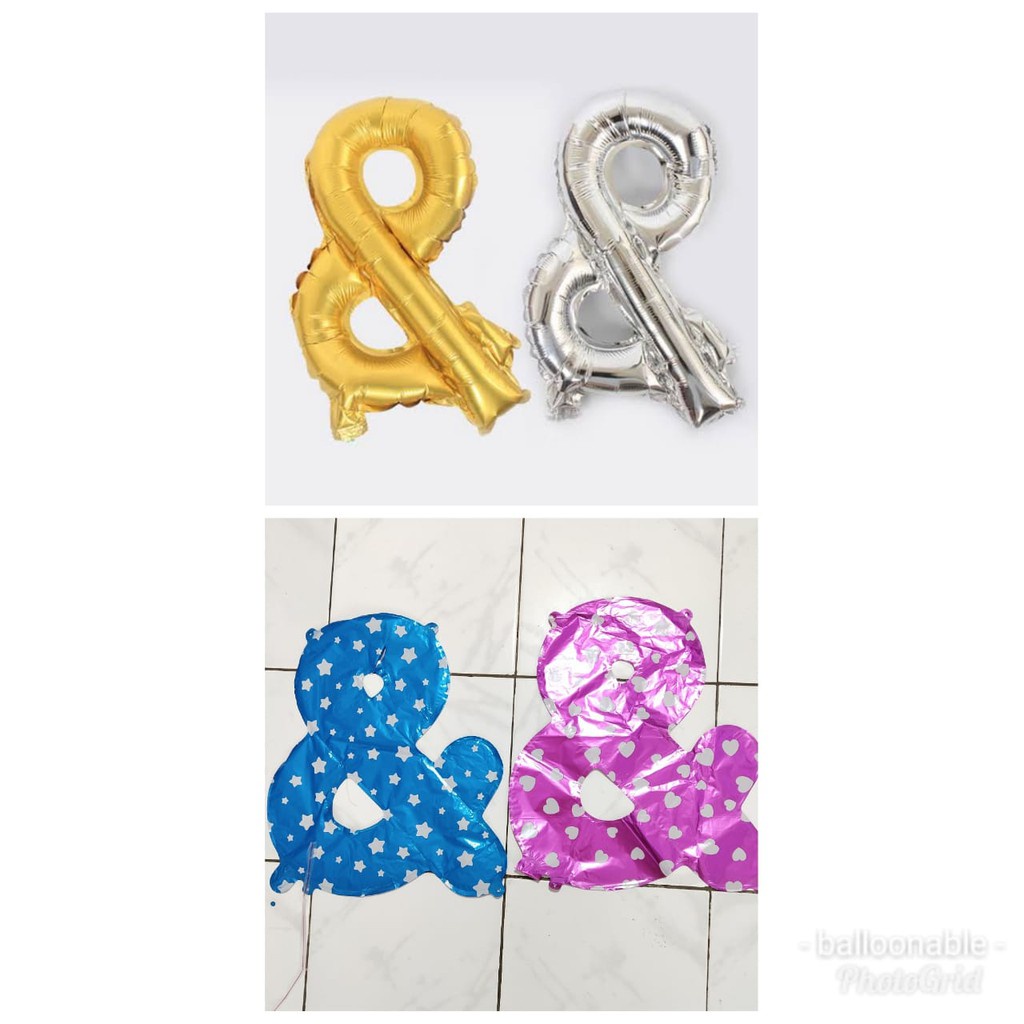 Jual BALON FOIL NAMA SIMBOL balloon perlengkapan ultah pesta dekorasi ...