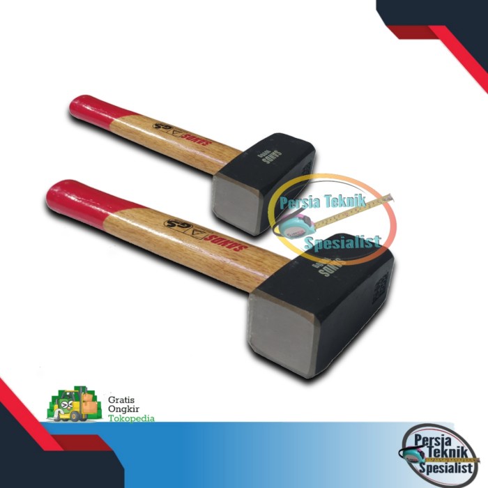 Jual TST | Palu godam 1 kg gagang kayu stone hammer | Shopee Indonesia
