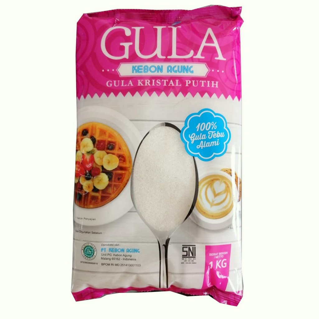 Jual Gula Pasir Kebon Agung – KBA 1 kg | Shopee Indonesia