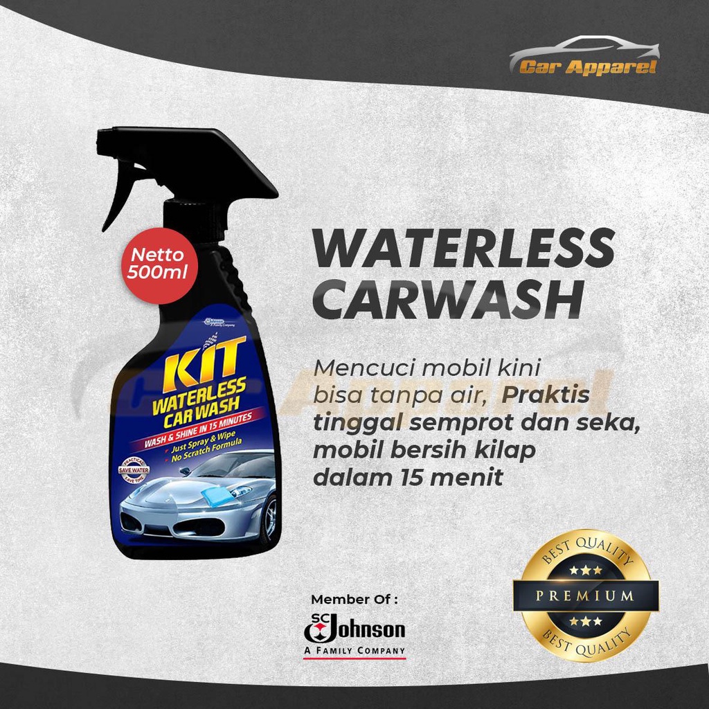 Jual Shampo Cuci Mobil Tanpa Air Kit Waterless Spray 500ML | Shopee ...