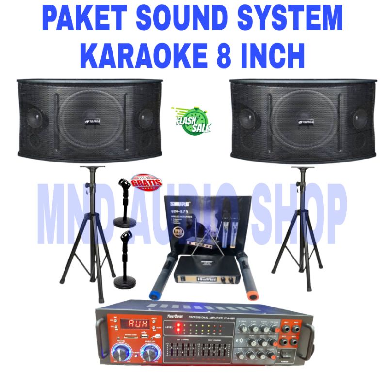 Jual paket sound system karaoke 8 inch targa murah meriah | Shopee ...
