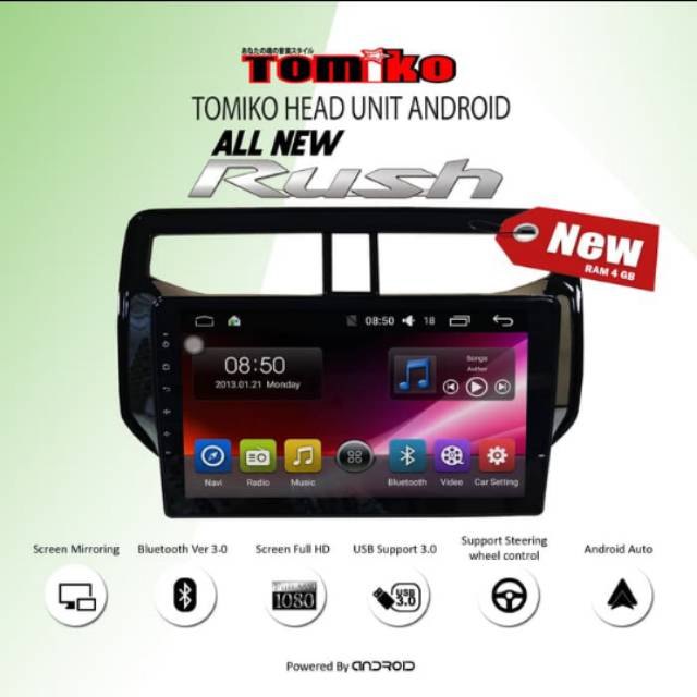 Jual Head unit Android Tomiko for All New Toyota Rush | Shopee Indonesia
