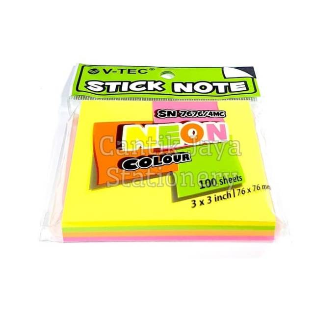 Jual Stick Note V-TEC VTEC SN-7676/4MC | Shopee Indonesia