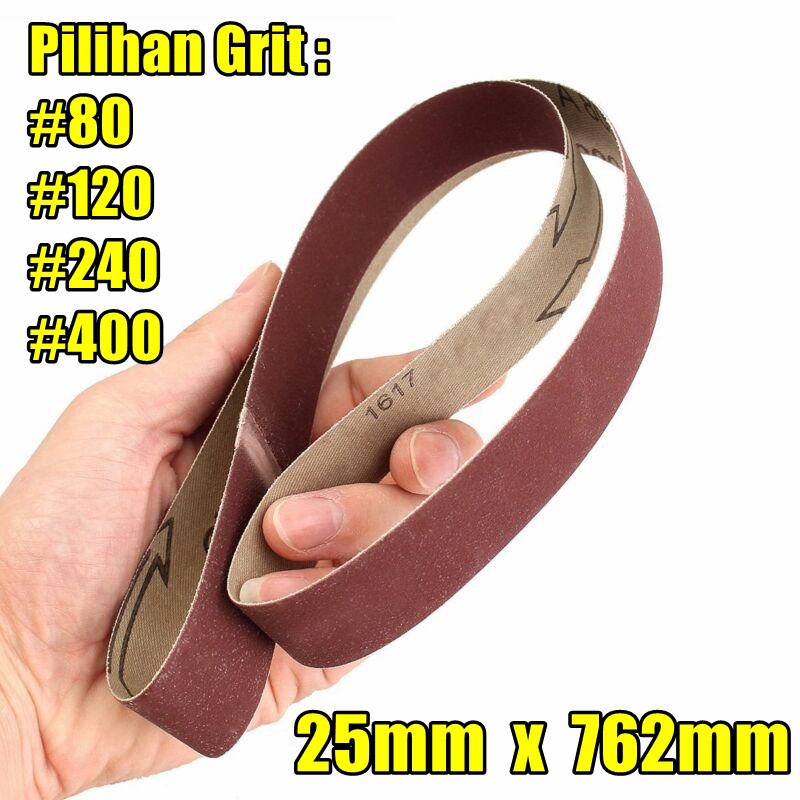 Jual amplas sabuk 1inch x 30inch belt sander 25mm x 762mm sanding belt ...