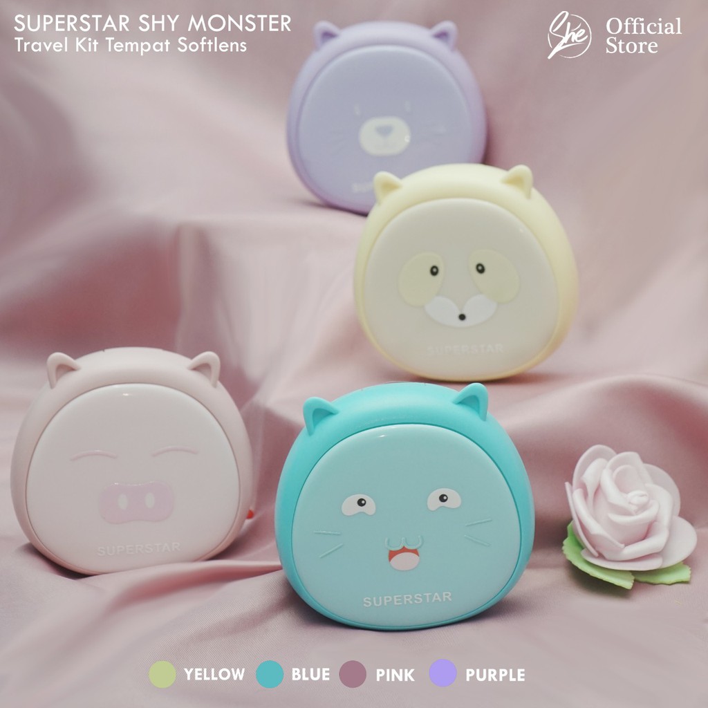Jual SHE - Superstar Shy Monster Travel Kit Tempat Softlens | Shopee ...
