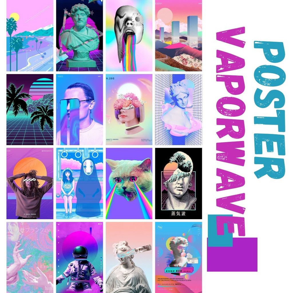 Jual Poster dinding aesthetic A4 / Poster estetik retro vintage / art ...