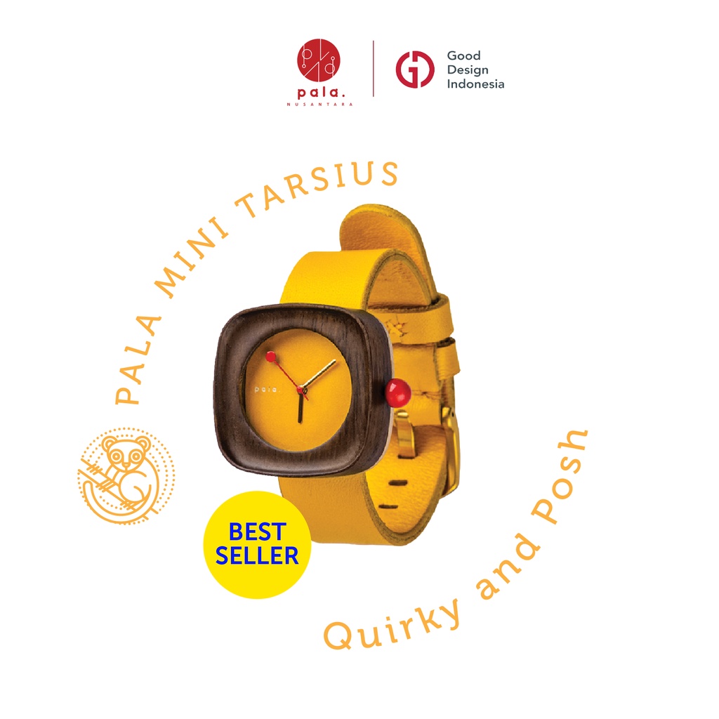 Jual PALA Nusantara TARSIUS MINI JAM TANGAN KAYU DAN KULIT ASLI FASHION ...