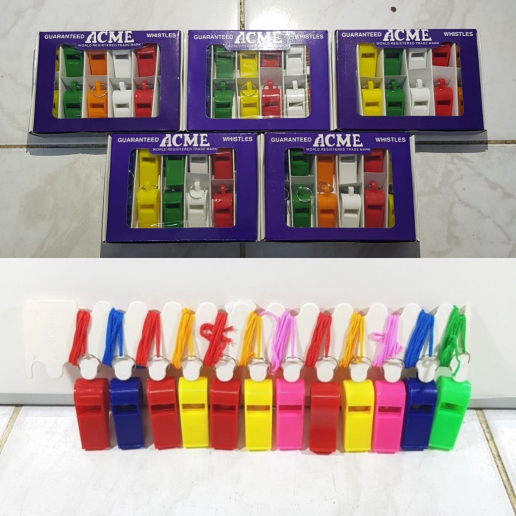 Jual Peluit / Pluit / Whistle merk ACME & Peluit Plastik Harga box ...