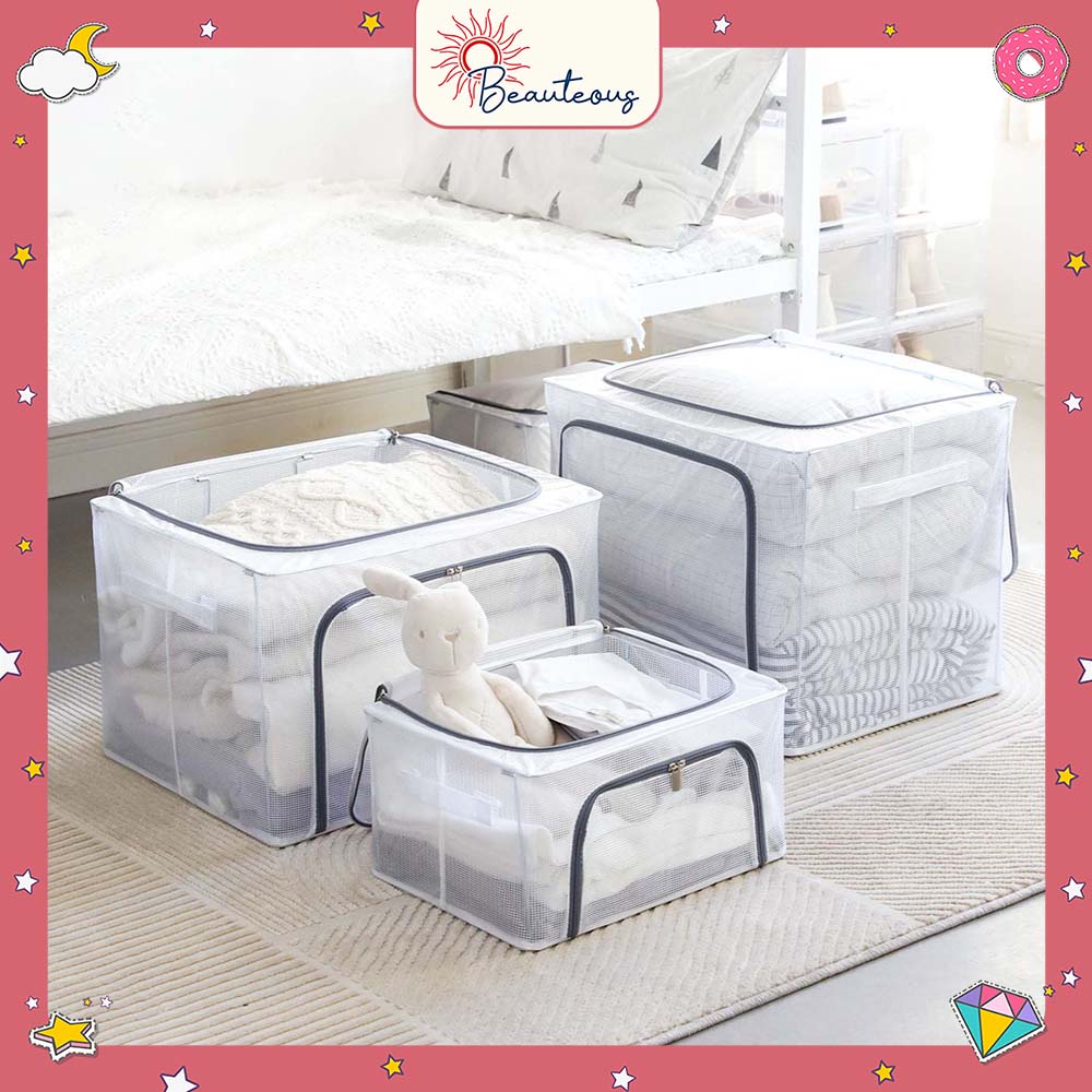 Jual Storage Box Tempat Penyimpanan Baju Bad Cover Box Organizer ...