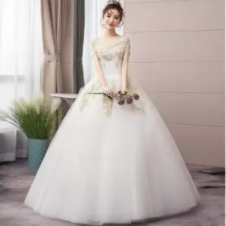 Jual Gaun pengantin ballgown/dress pernikahan sabrina | Shopee Indonesia