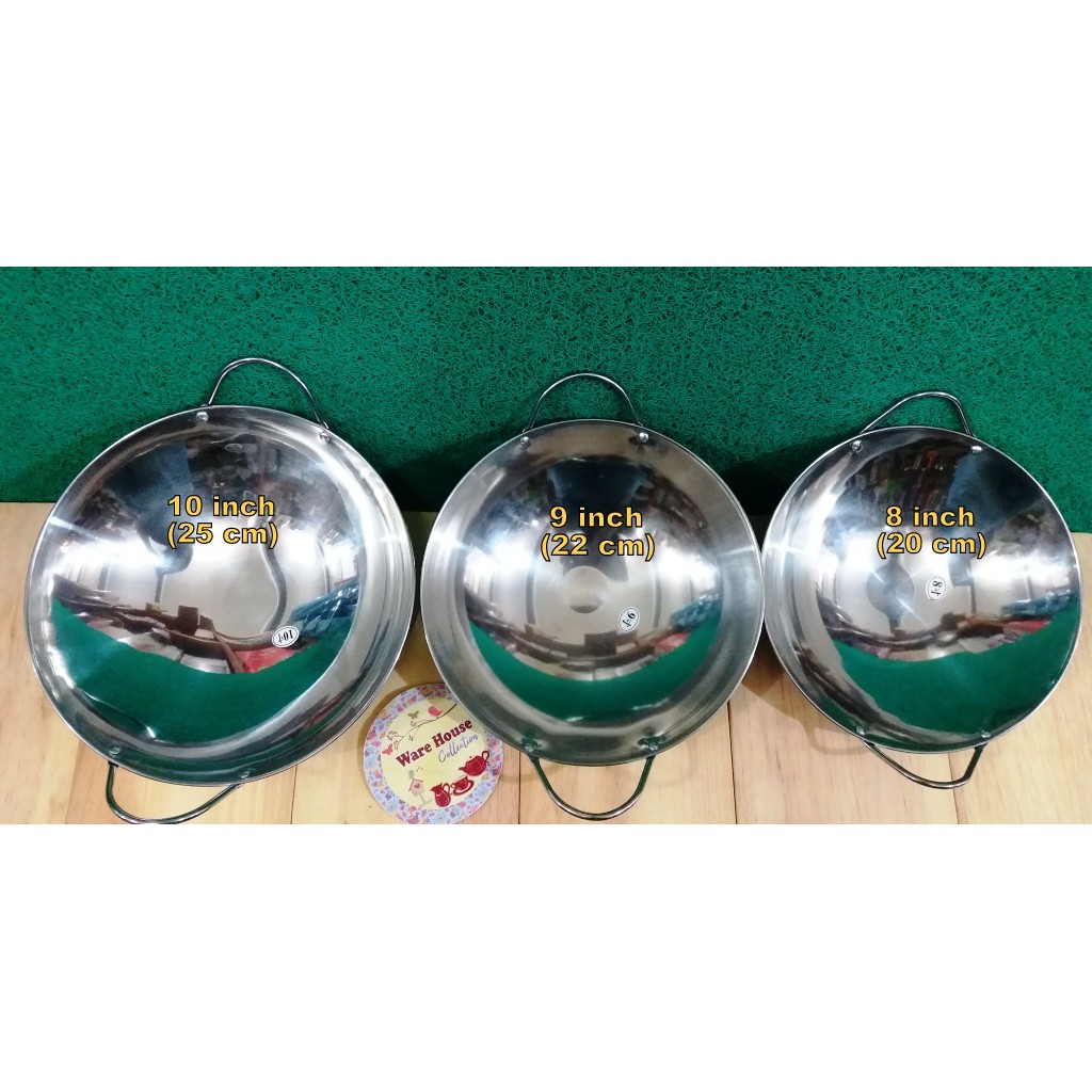 Jual WAJAN MINI /KATEL BAR/ WAJAN KECIL / WAJAN STAINLESS RAMEN ROUNDED ...