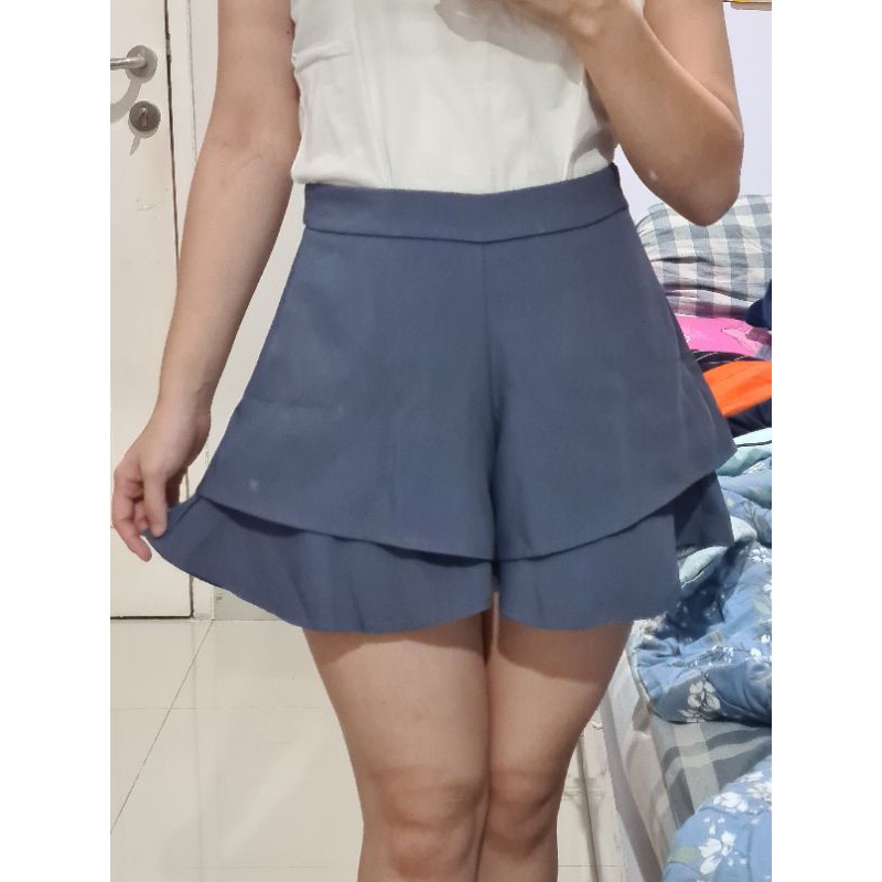 Jual Blue Flare Shorts | Shopee Indonesia