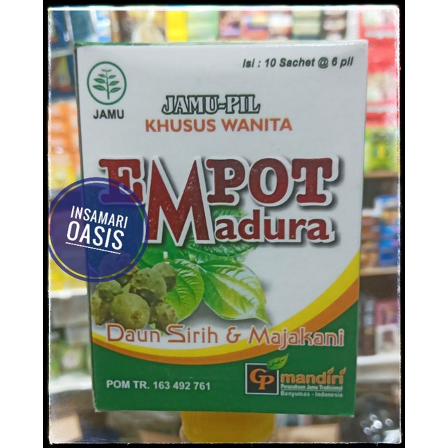 Jual Jamu Empot Madura pil isi 10 sachet | Shopee Indonesia